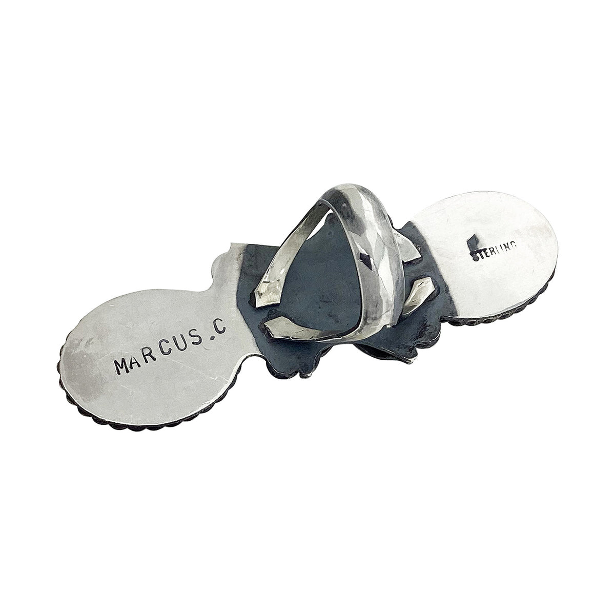 Marcus Chavez, Ring, Bumble Bee, Sterling Silver, Navajo Handmade, 6 ...